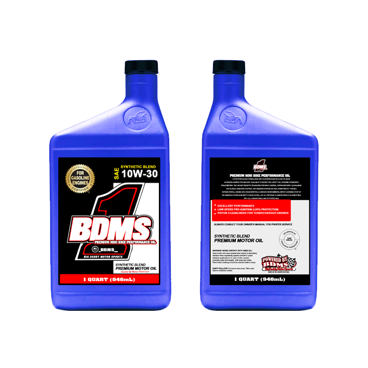 BDMS Mini Bike Performance Oil 10w-30 – Fastlane Mini Bikes